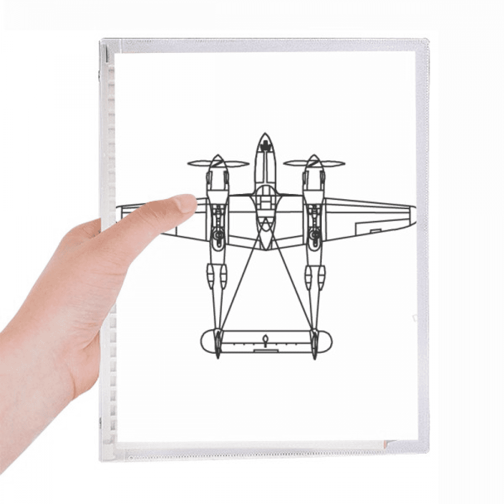 aircraft framework line notebook loose diary refillable journal statiry ...