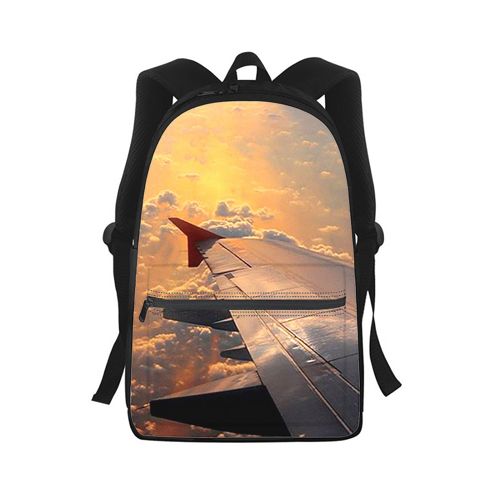 aircraft sky Men Women Backpack 3D Print Fashion Student Bag Laptop ...