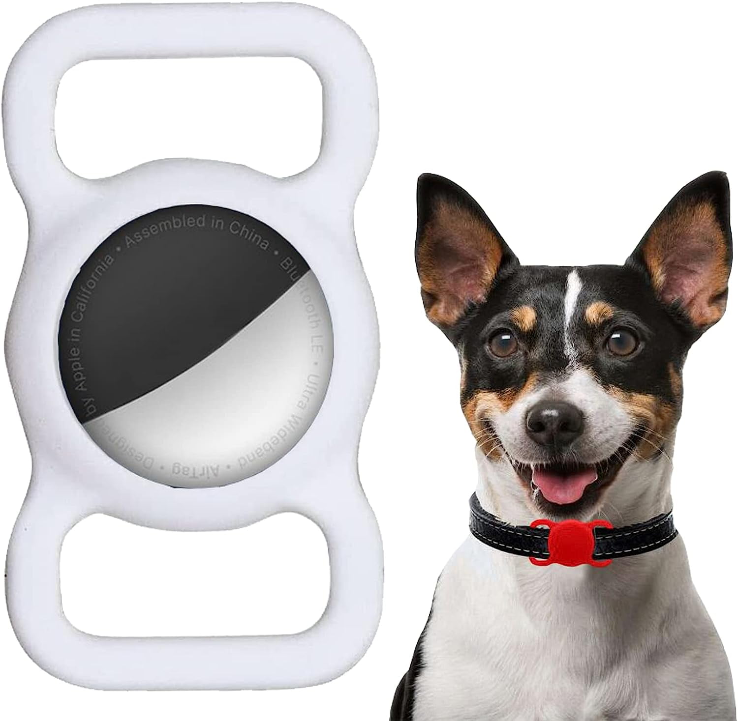 airtag case Silicone airtag Holder for Dog (White) - Walmart.com