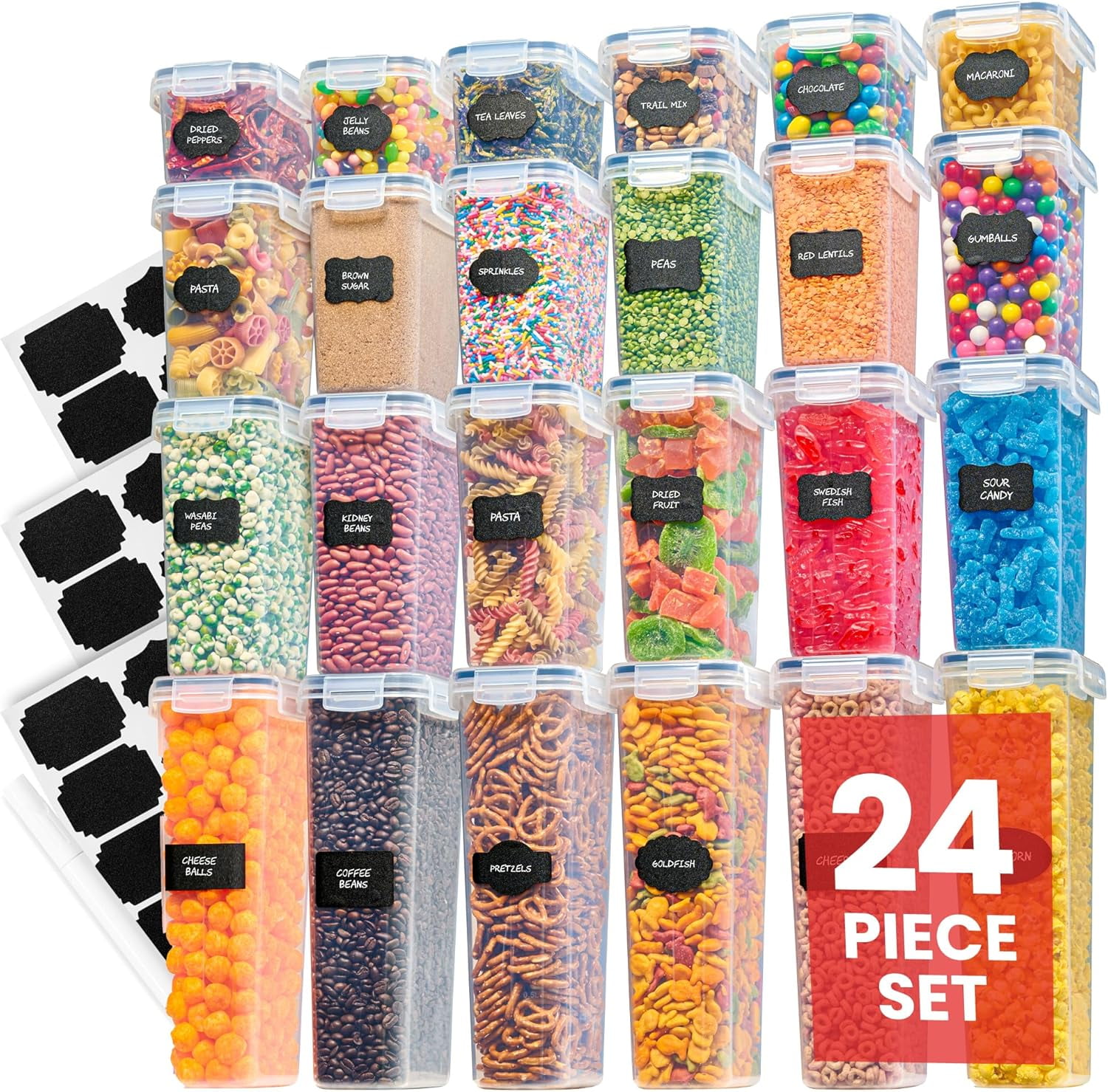 airtight food storage containers set - air tight pantry storage ...