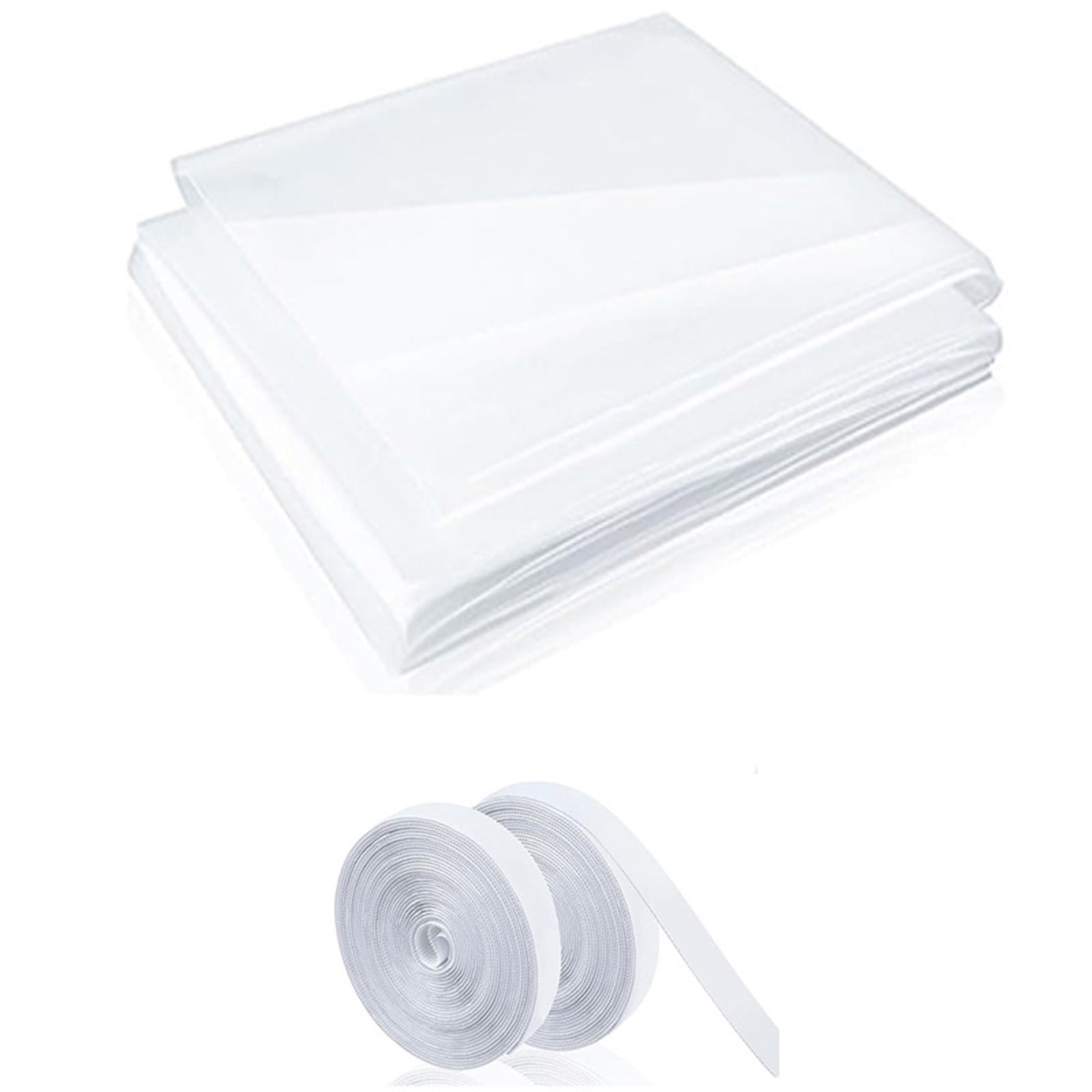 ajkijo Clear Window Insulation Kit, 47 x 63 inches, Polyethylene Film ...