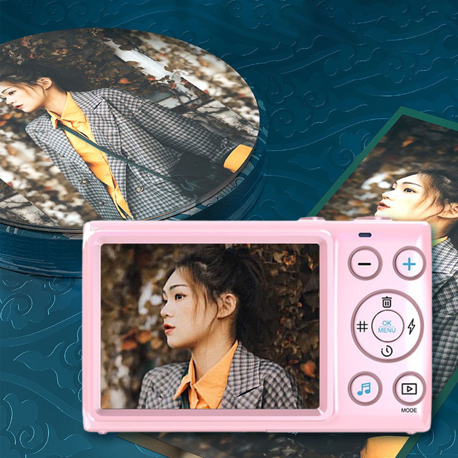 ajkijo Digital Camera 1080p HD Photography 18x Digital Zoom 64 ...