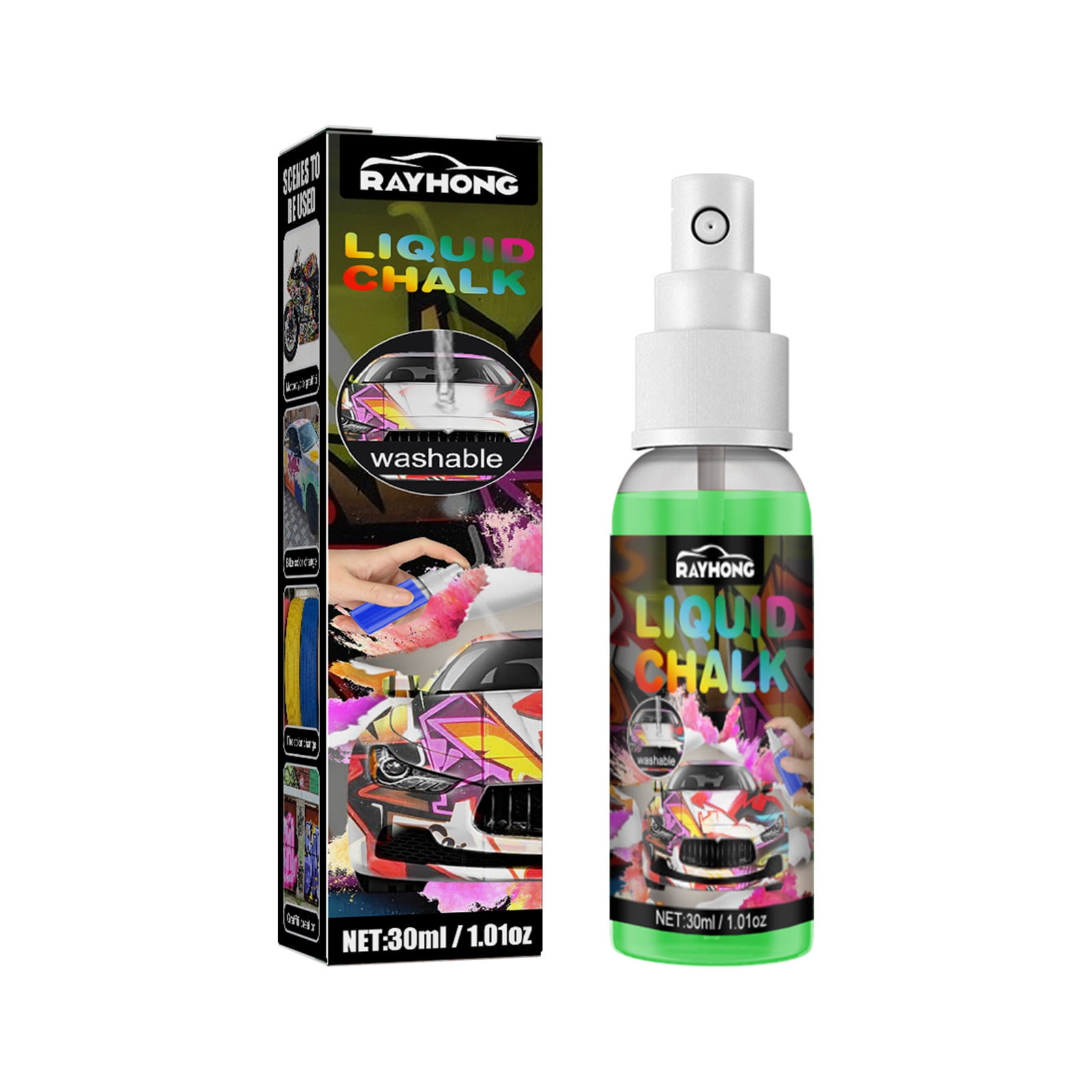 ajkijo Graffiti Spray Paint,Washable Spray Paint,Spray Chalk Paint for ...