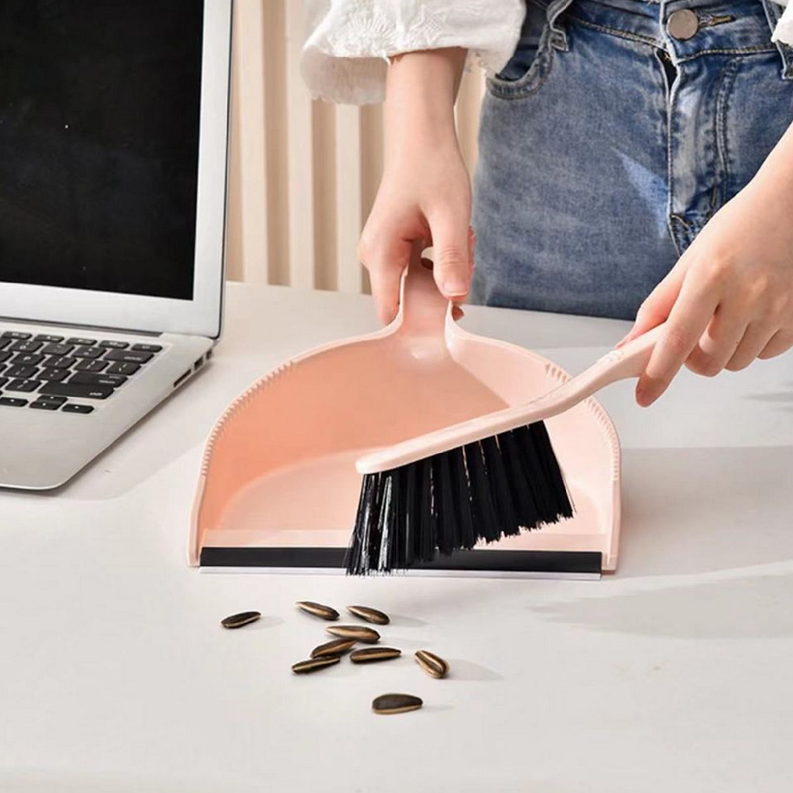 ajkijo Handheld Besom and Dustpan Set, Compact Multi-Color Cleaning Kit for Home & Auto ...