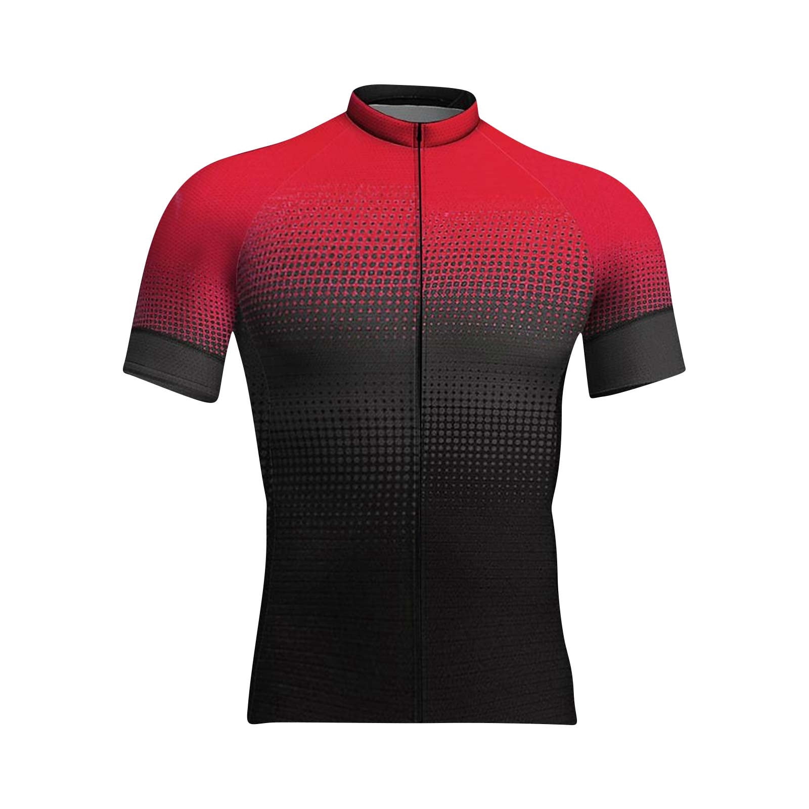 akafmk Cycling Jerseys for Men Short Sleeve Bike Shirt Zipper Gradient ...