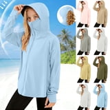 akafmk Girls Sun Protection Jacket Lightweights Hooded Zip Up with ...