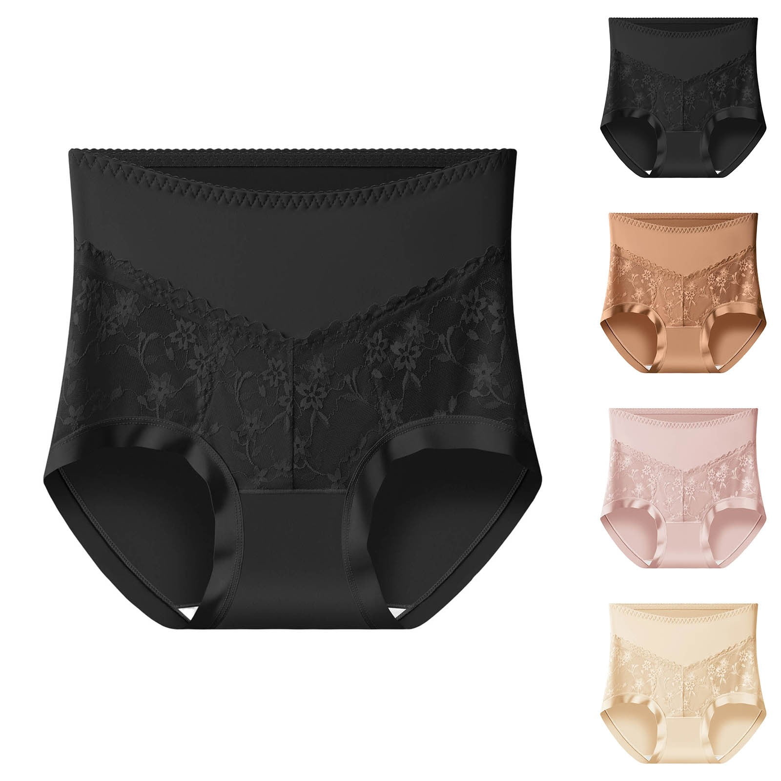 akafmk Maternity Underwears Womens Seamless Briefs High Waisted Tummy ...