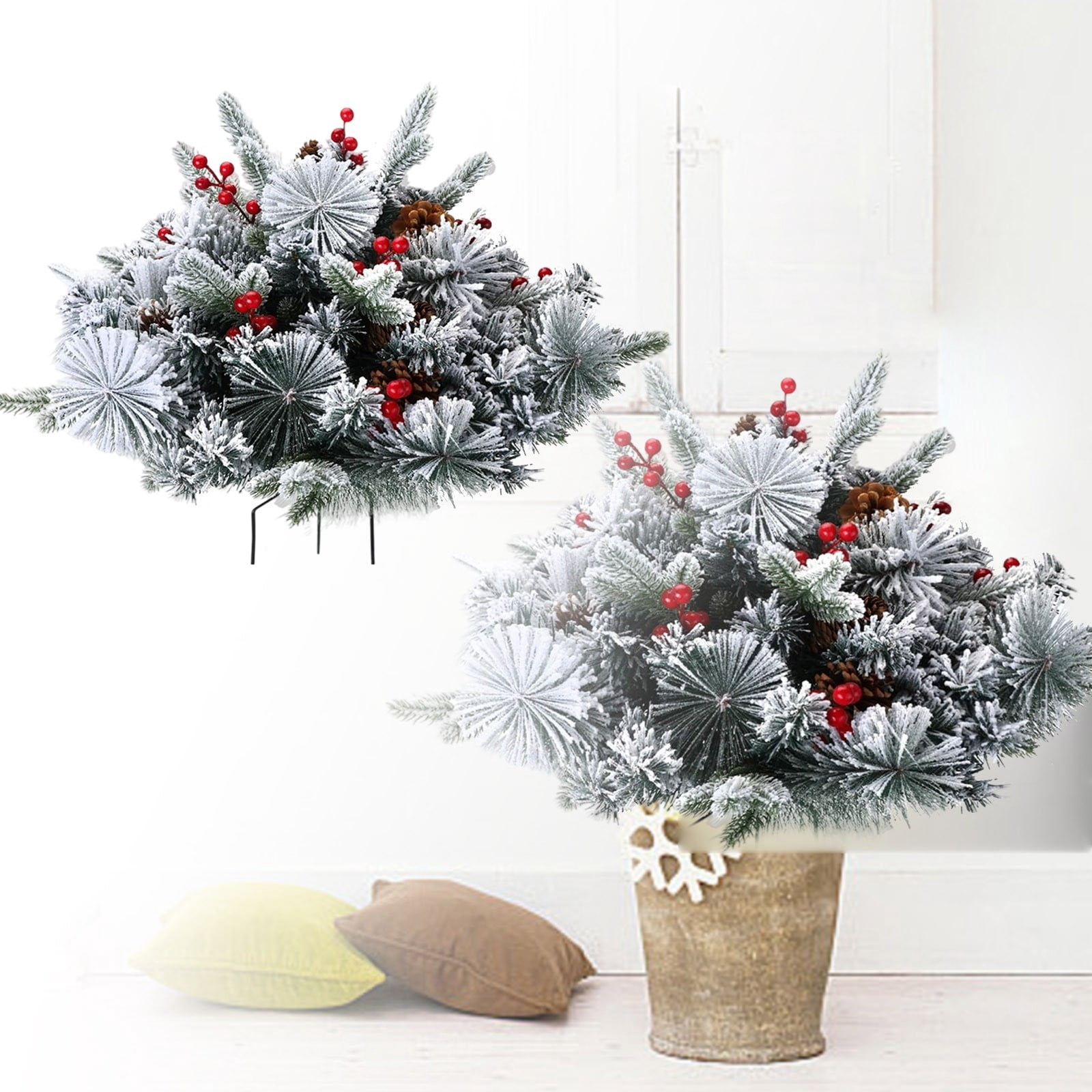 akuxy Artificial Flower Arrangement Signs with Ground Stakes Design ...