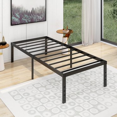 Tatago 16 inch Heavy Duty Twin Bed Frame with Storage, 3000 lbs Max ...