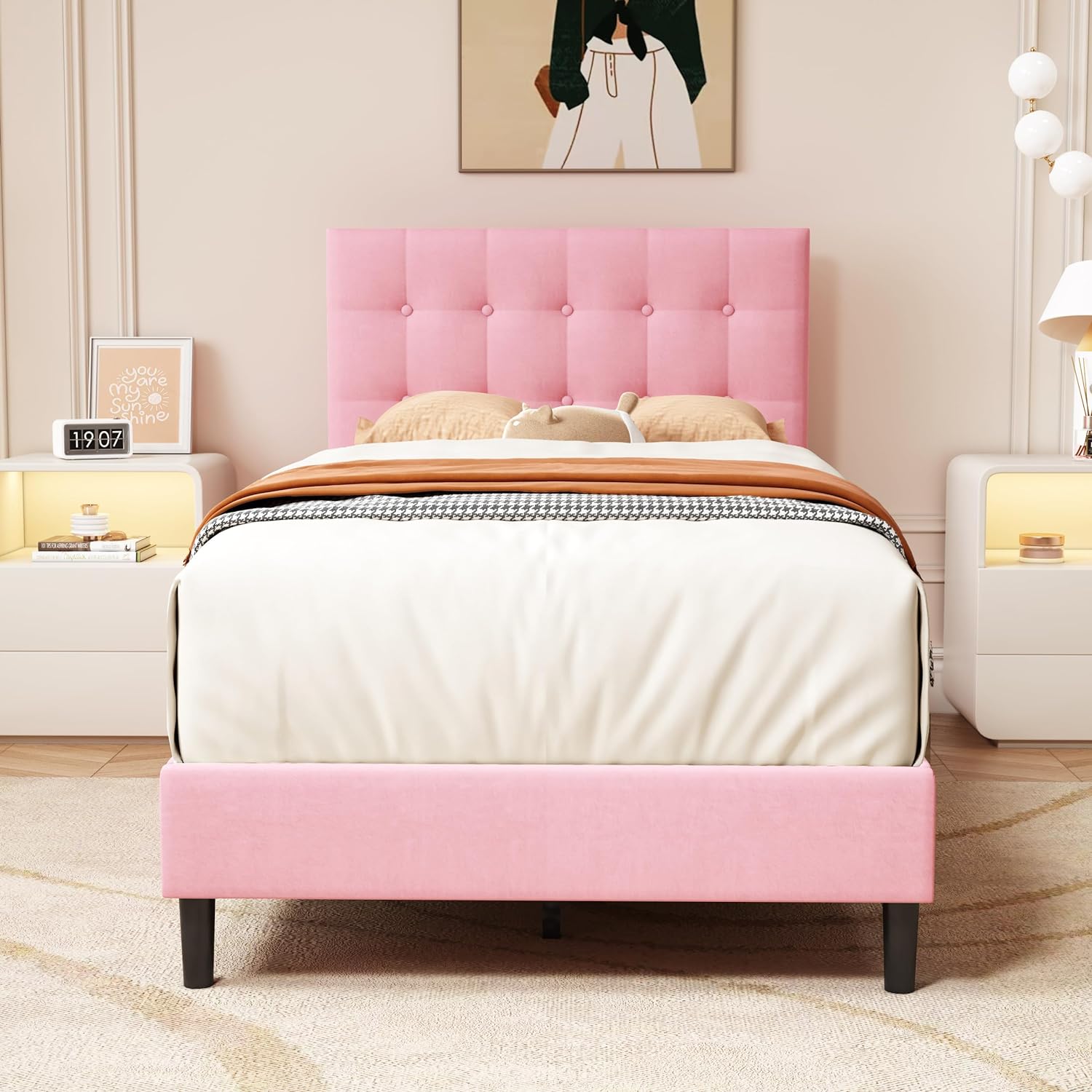 AFI Acadia Wood Twin Size Daybed Frame with Twin Trundle White ...
