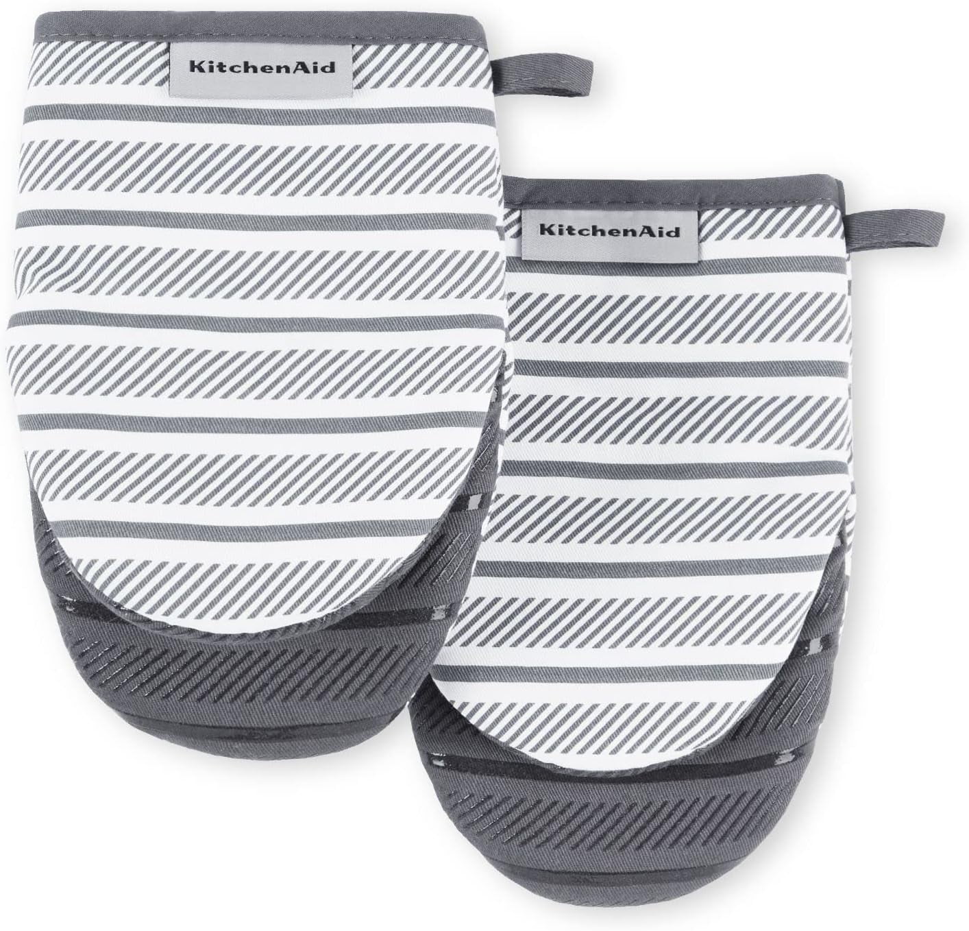 **albany mini oven mitt 2-pack set, charcoal grey, 5.5"x8" - Walmart.com