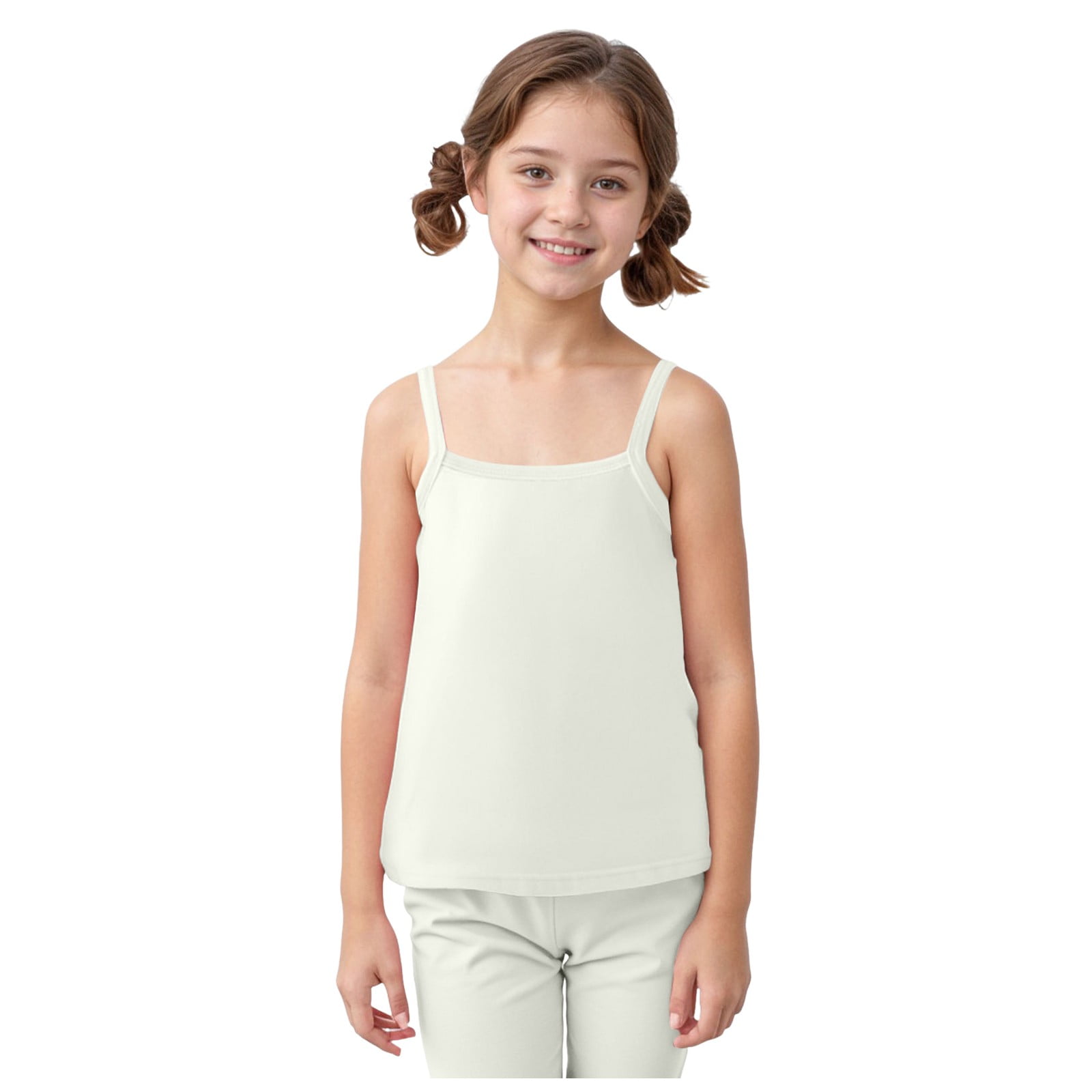 alcepopk Girl's Undershirt - Soft and Breathable Cotton Cami Tank Top ...