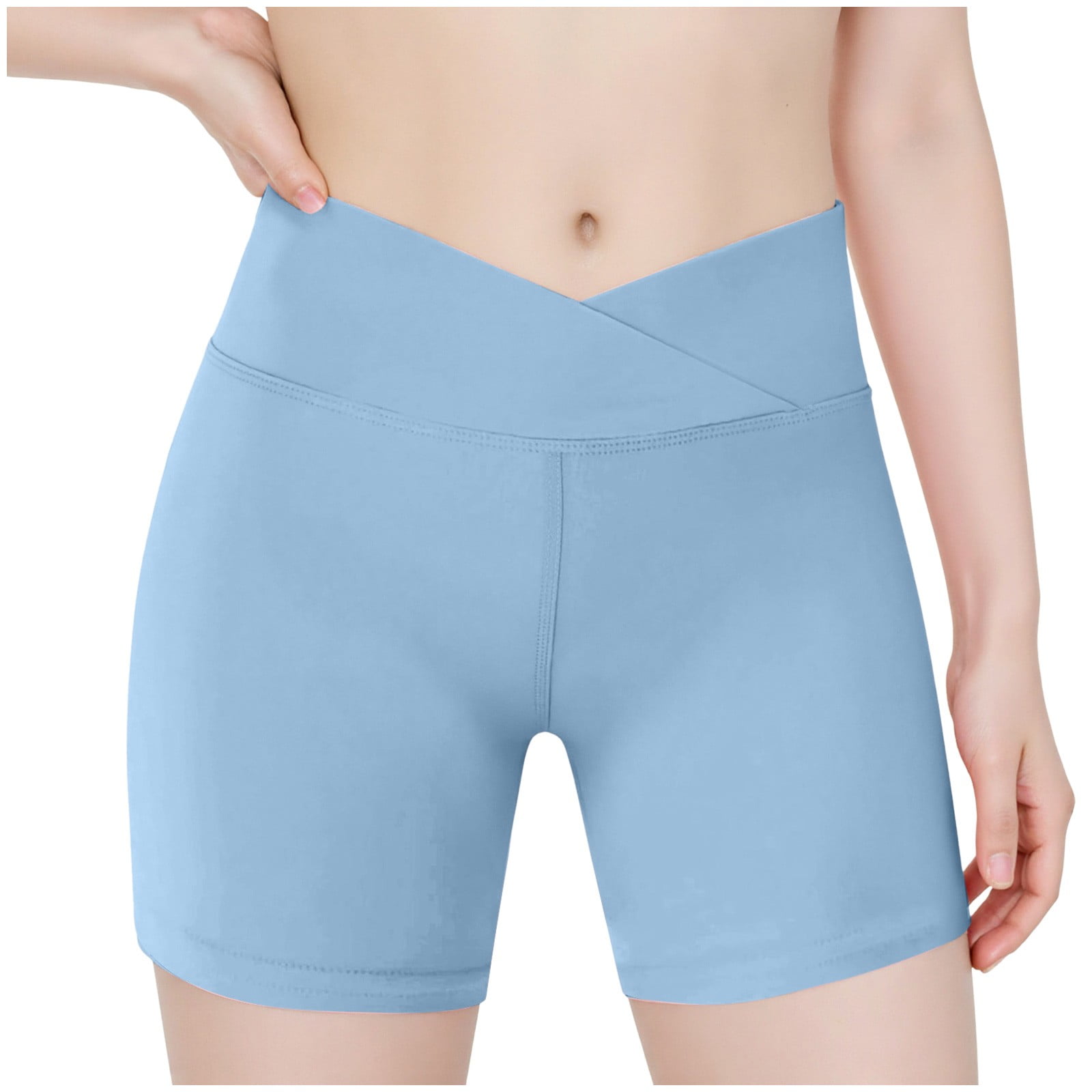 alcepopk Girls Athletic Shorts Kids High Waisted Yoga Dance Biker ...