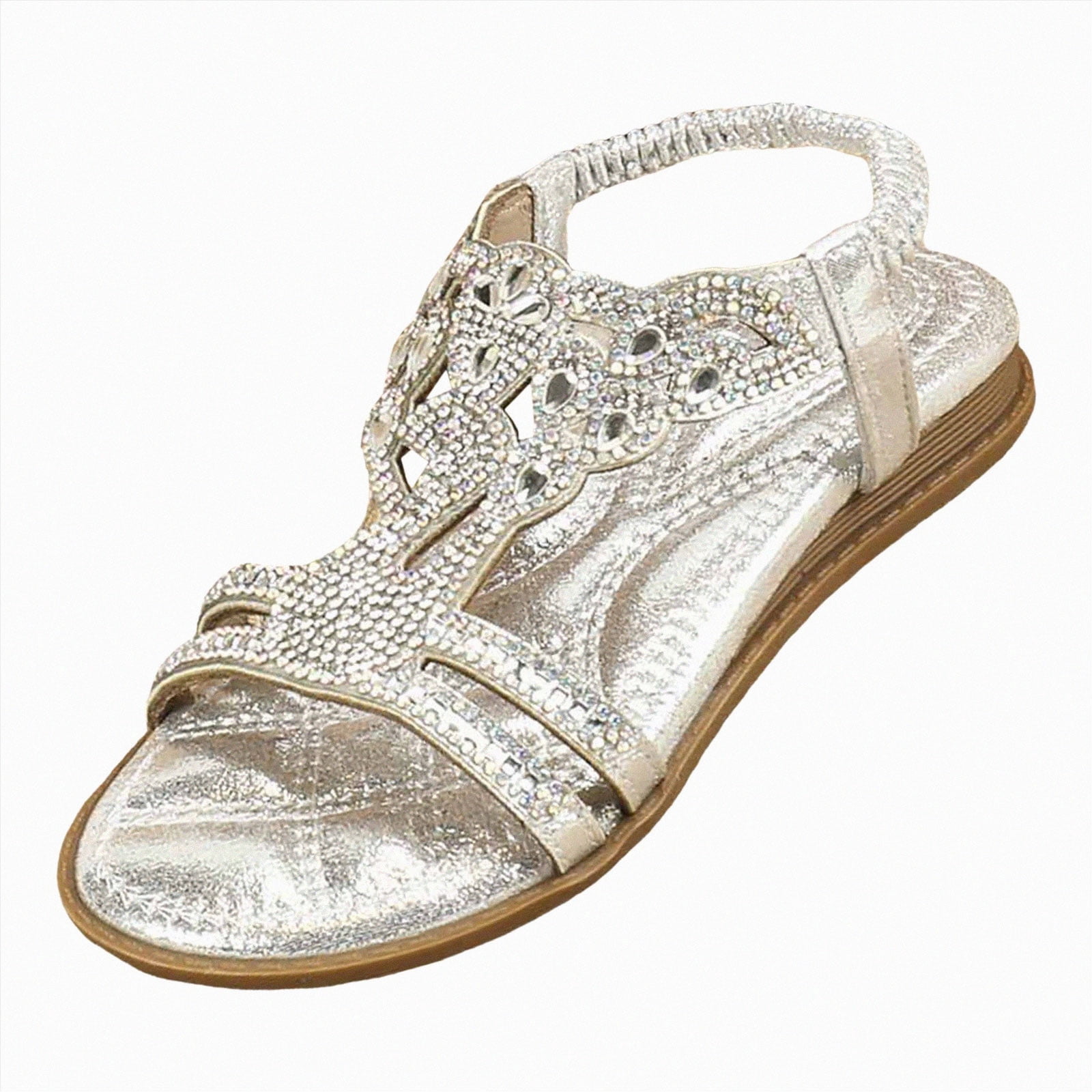 alcepopk Girls Sandals Rhinestone Dress Casual Summer Shoes Bohemian ...