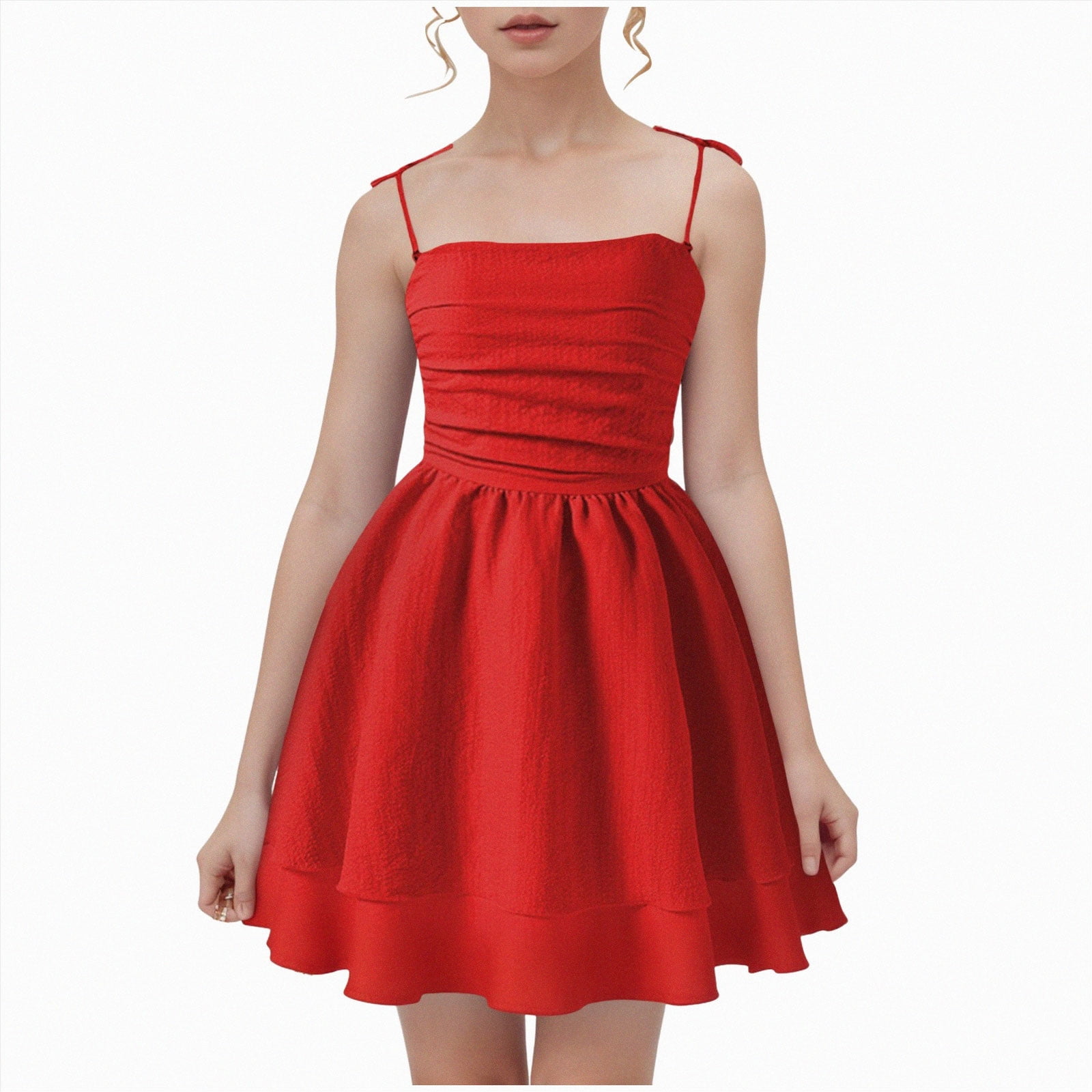 alcepopk Girls Swing A-Line Sundress - Loose Sleeveless Dress with ...