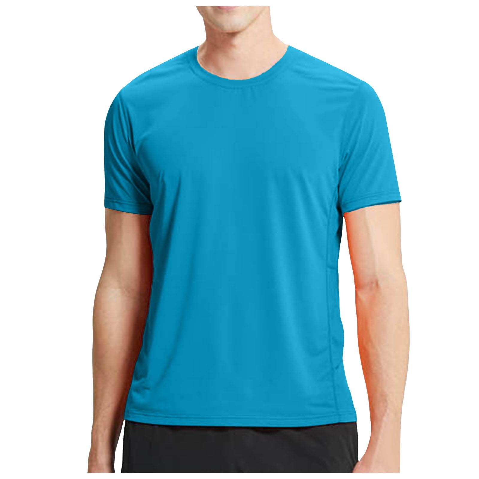 alcepopk Men's T-Shirts Knit Short Sleeve Crewneck Shirt Casual ...