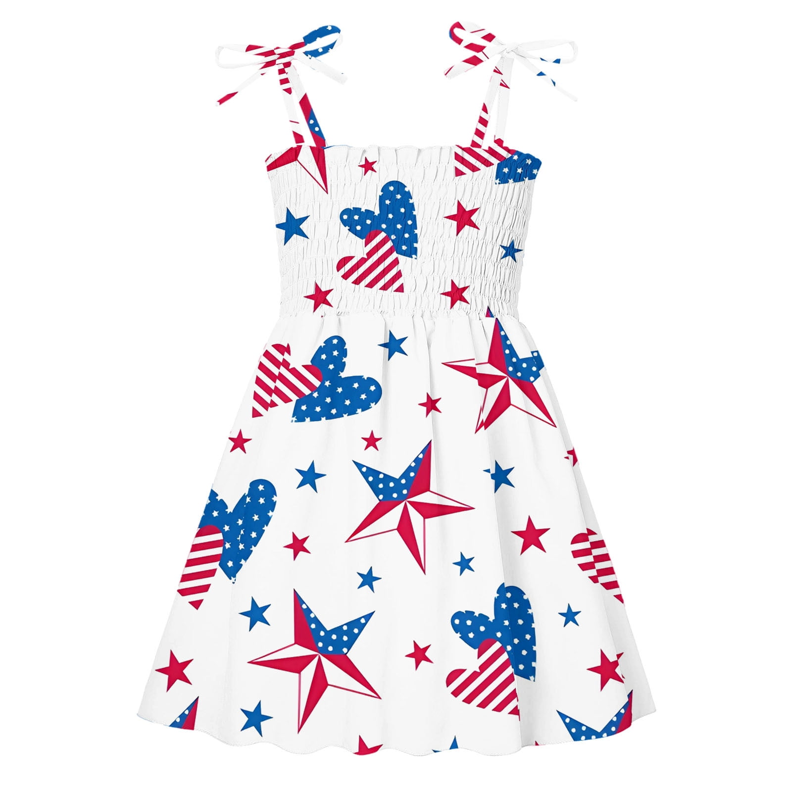 alcepopk Personalized Girls 4th of July Dress - Embroidered Name ...