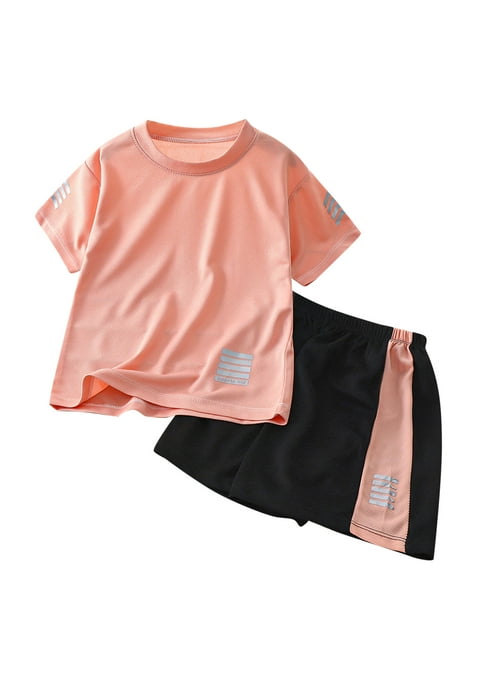 ATOGUTA Boys' Active Shorts Set 1T-14 Summer Short Sleeve T-Shirt and Shorts Kids Outfit Set ...