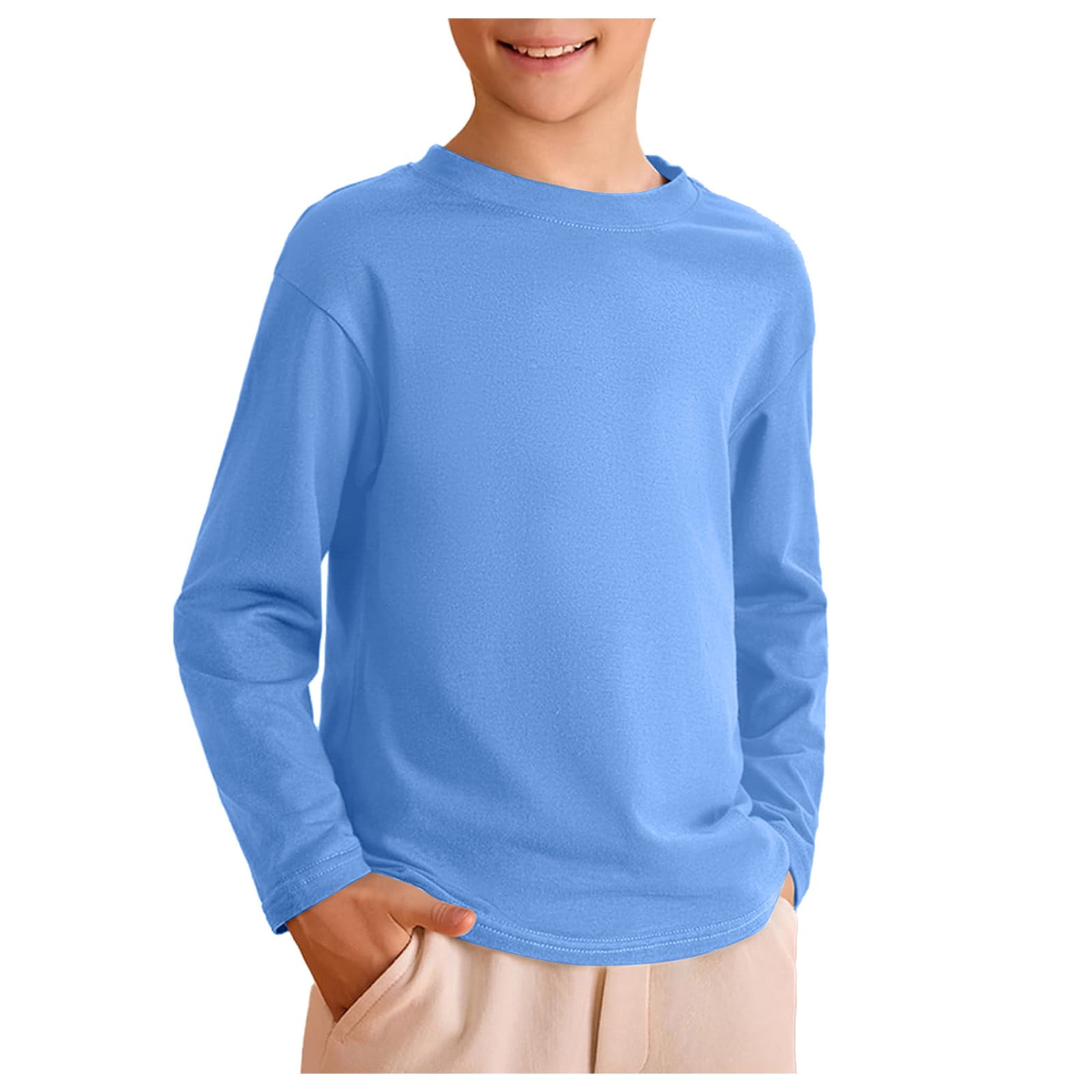 alcepopk Toddler Boys Henley Shirts Long Sleeve Cotton Tshirt for Kids ...