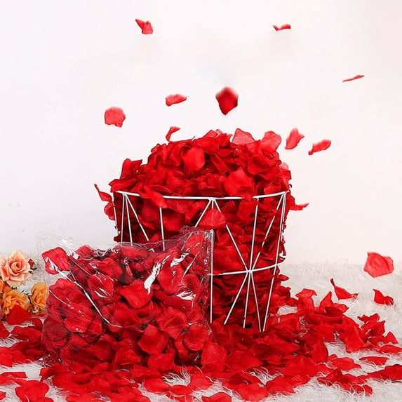 alentines Party Decor Bulk, 1000 Pcs Artificial Rose Petals, Realistic ...