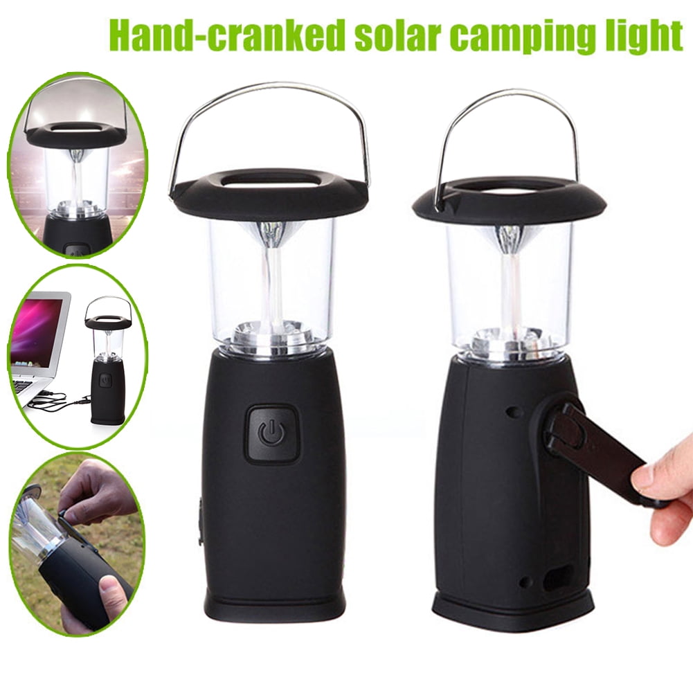 alextreme 6 Led Solar Hand-Up Crank Dynamo Led Light Lantern Lamp for ...