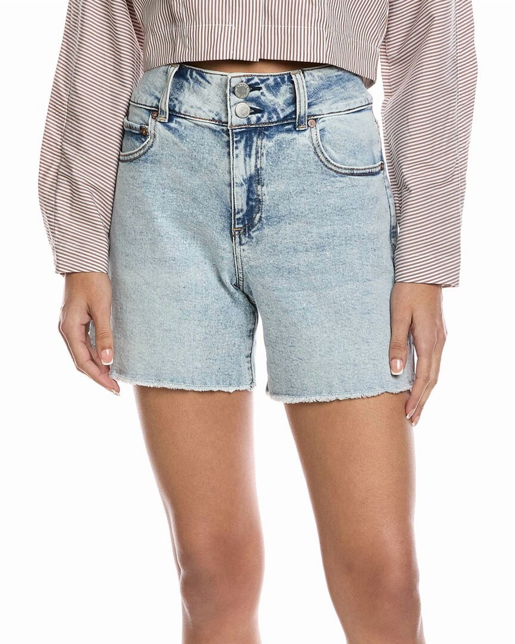 alice + olivia womens Han High-Rise Short, 27, Blue - Walmart.com