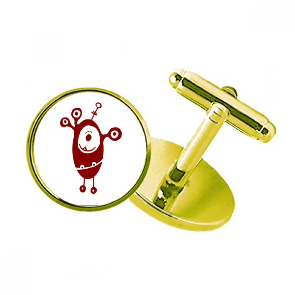 alien monster creature cyclops studded business metal cufflinks en ...