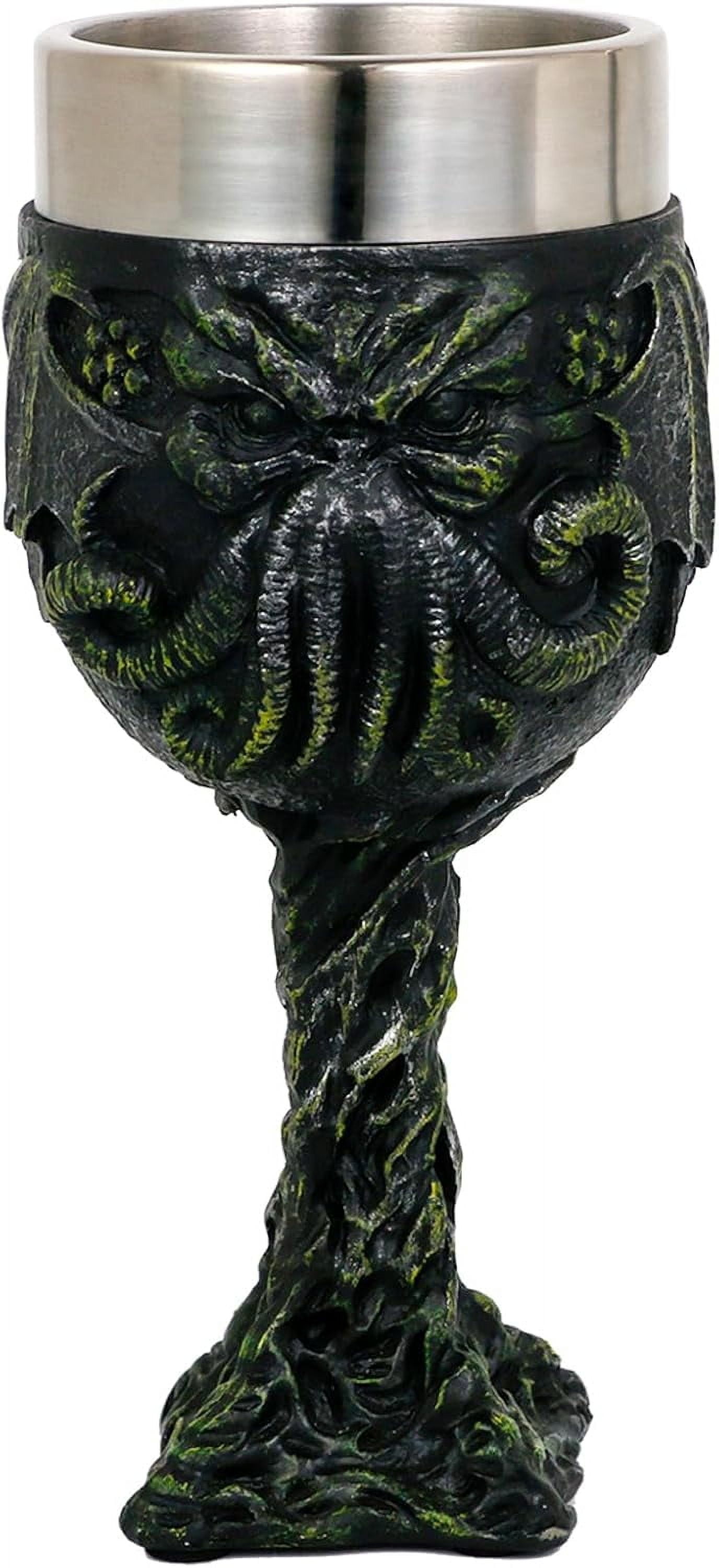 alikiki Cthulhu Stainless Steel Wine Goblet - 7oz Cthulhu Merchandise ...
