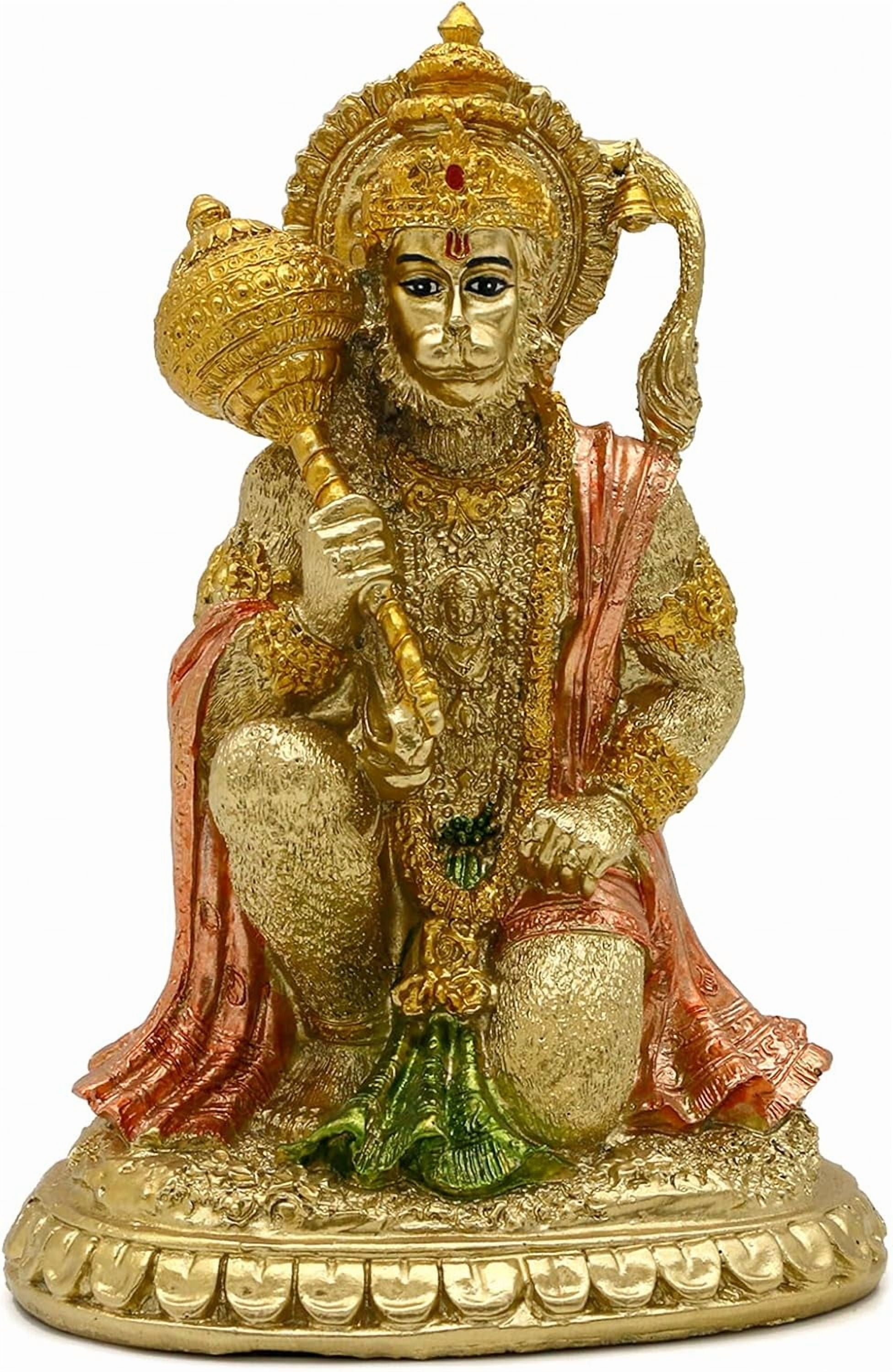 alikiki Hindu Ramayana Hanuman Statue- 6.1" H Indian God Statue ...