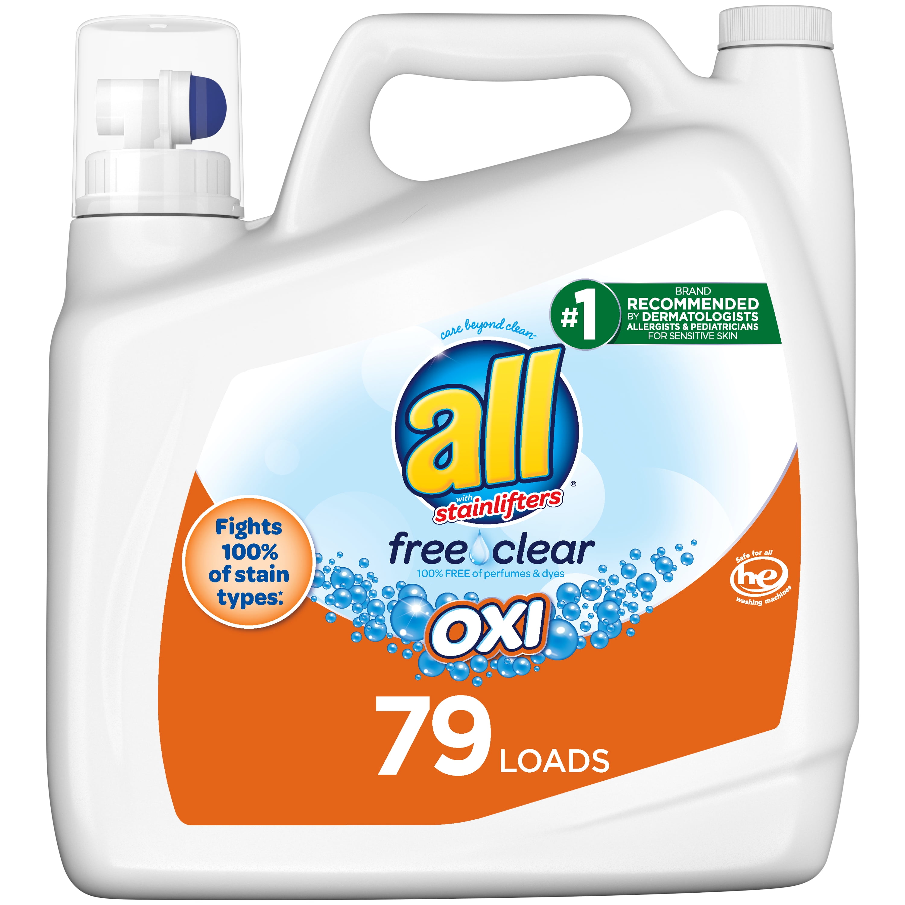all Liquid Laundry Detergent with Advanced OXI Stain Removers and ...