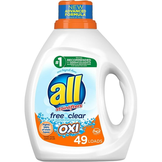 all Liquid Laundry Detergent with Advanced OXI Stain Removers and ...