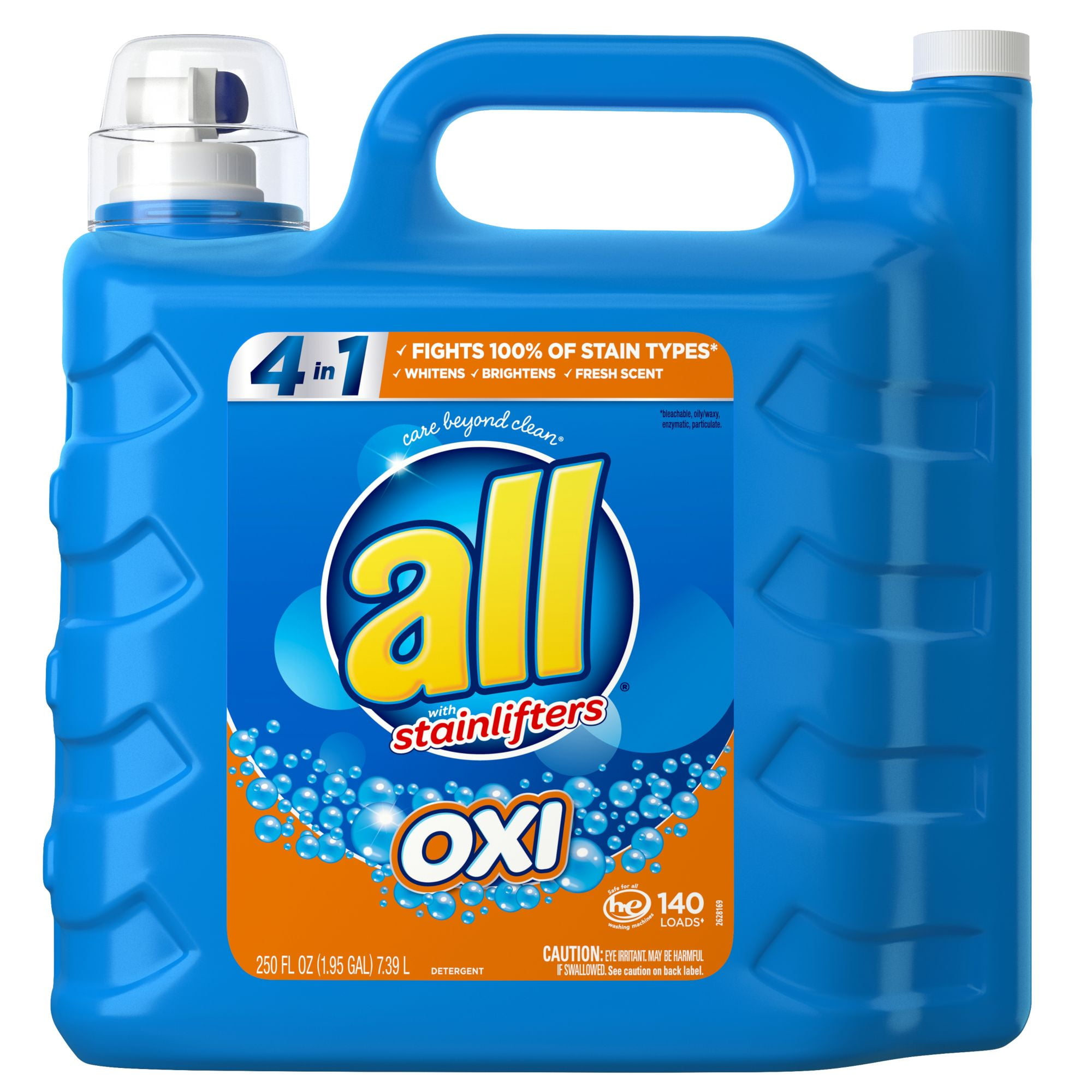All Liquid Laundry Detergent With OXI Stain Removers 250 fl. oz ...