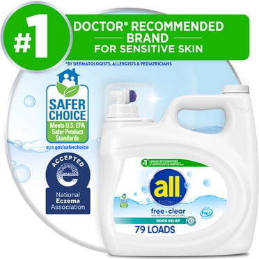 all Free & Clear Plus HE Liquid Laundry Detergent, 158 Loads, 237 fl oz ...