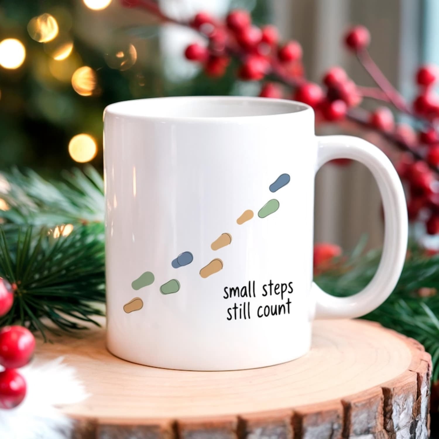 all Steps Still Count Mug, Gentle Motivation Coffee Cup, Minimal Gen Z ...
