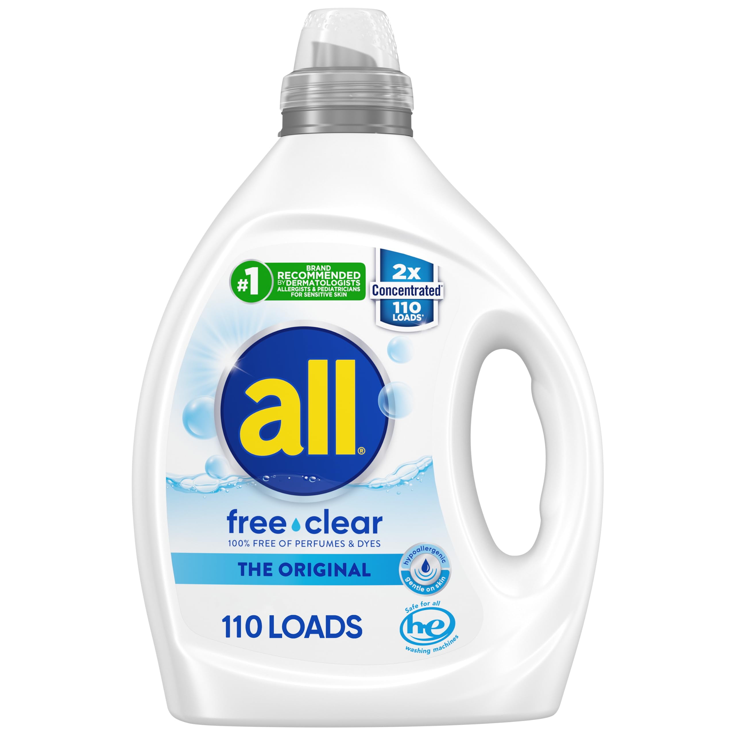 all free clear, Original, Liquid Laundry Detergent for Sensitive Skin ...