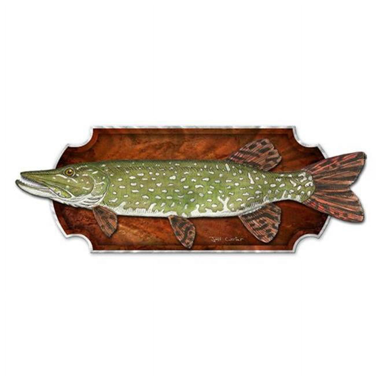 all my walls fis00031 mounted northern pike wall sculpture, earthtone ...