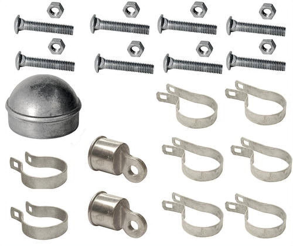 allFENZ Corner Post Kit, Galvanized, 2-3/8" - Walmart.com