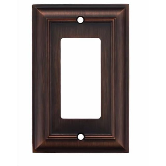 allen + roth Cosgrove 1-Gang Oil-Rubbed Bronze Zinc Indoor Decorator ...