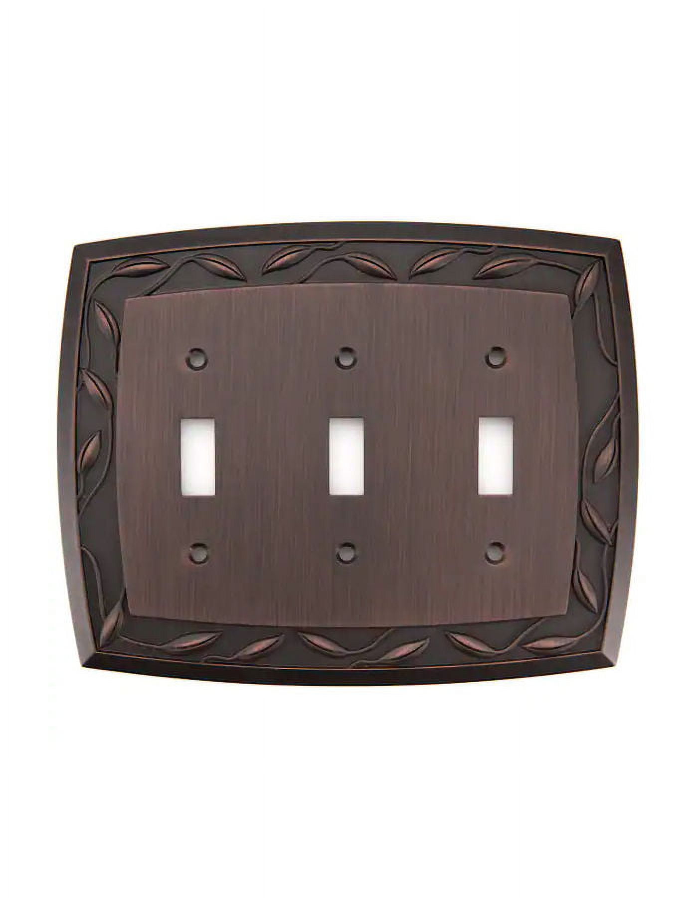 allen + roth Eastview 3-Gang Dark Oil-Rubbed Bronze Triple Toggle Wall ...