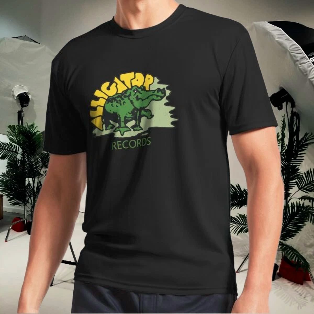 alligator records Active T-Shirt Logo Men's T-Shirt Funny Size S to 5XL ...