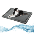 Allisandro Waterproof Dog Crate Mat, Silicone Bottom, Gray, 42x28 ...