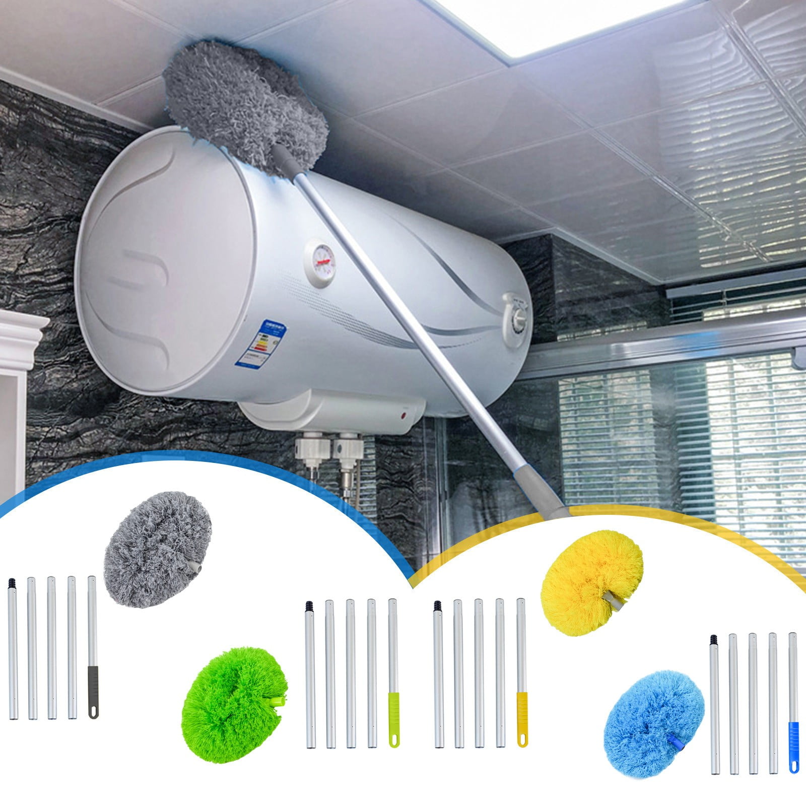 allowith Ceiling Fan Cleaner Duster Reusable Microfiber Ceiling Fan ...