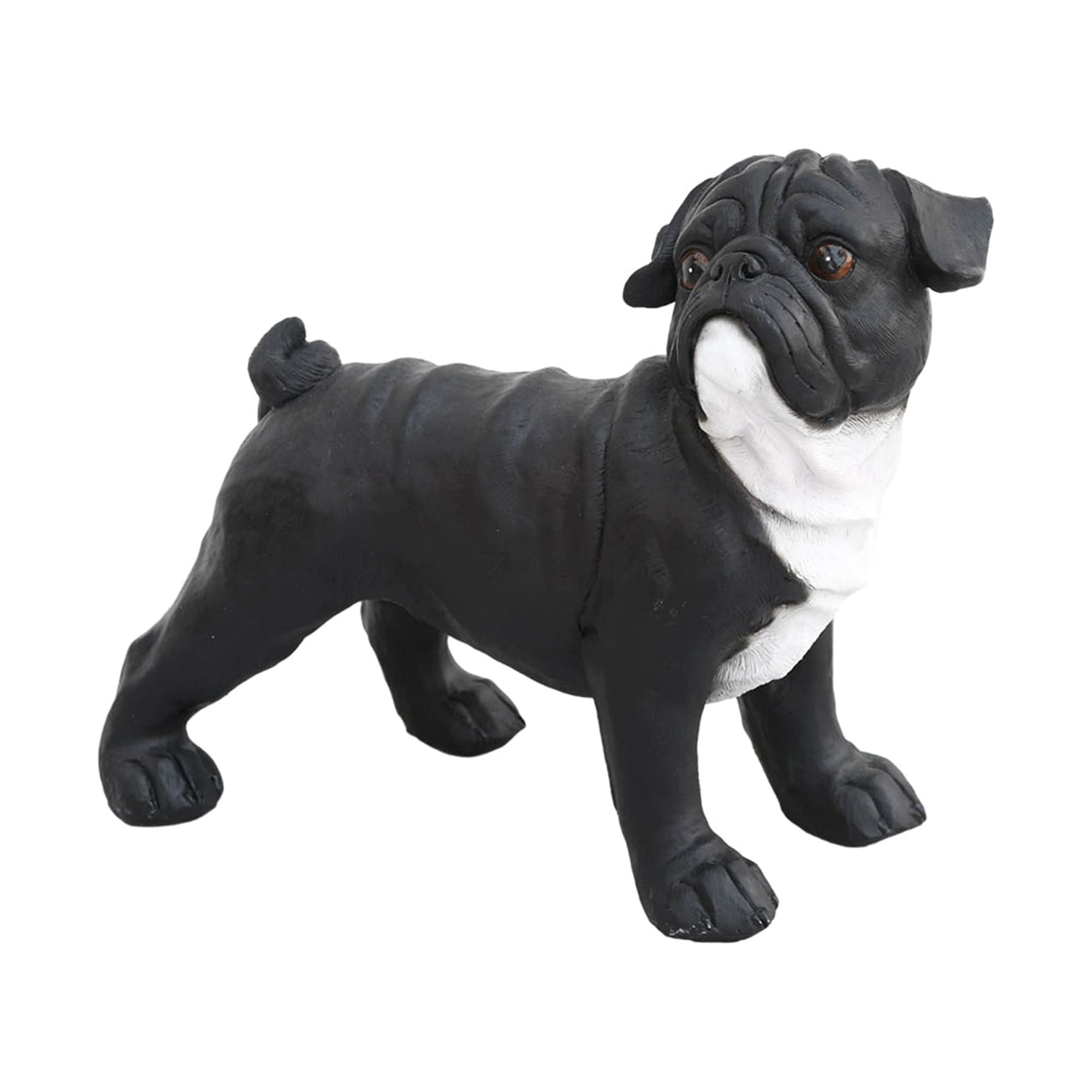 allshope Resin Bulldog Statue Cute Dog Art Figurines Decorative Desk ...