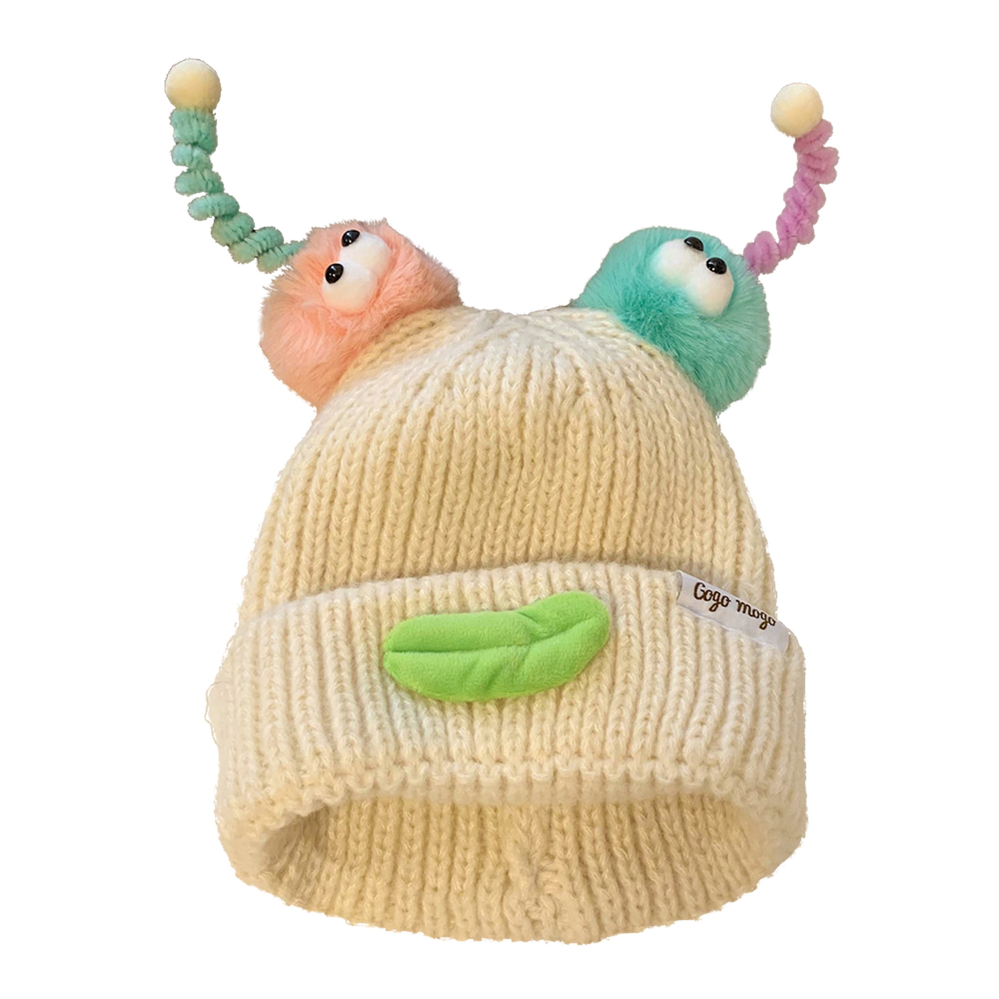 allshope Women Funny Hat Cute Cartoon Winter Knitted Beanies Soft Warm ...