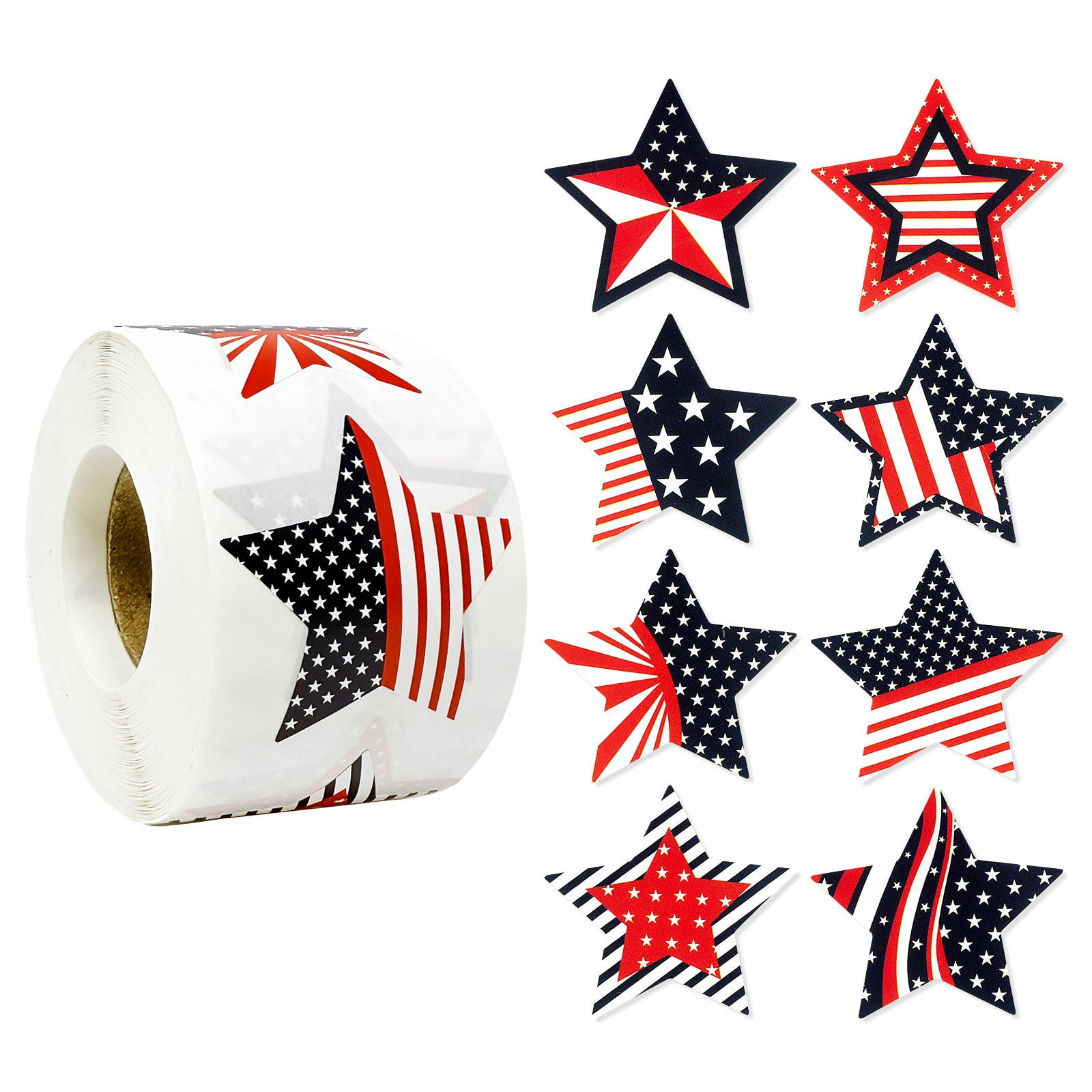 Wrapables 1.5 inch Patriotic Stars, American Flag, 4th of July ...