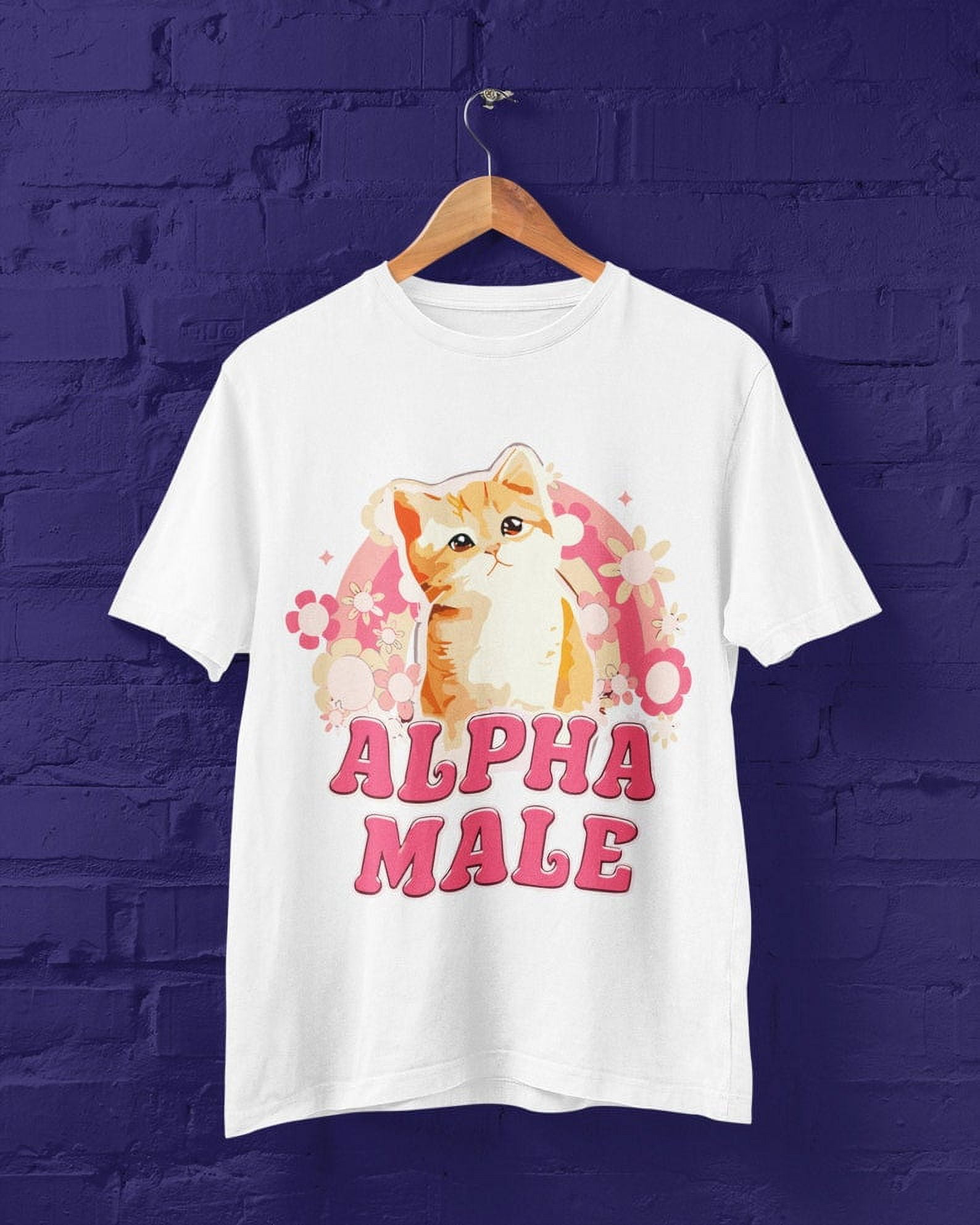alpha male tshirt, alpha male funny meme shirt, cat tshirt, meme tee ...