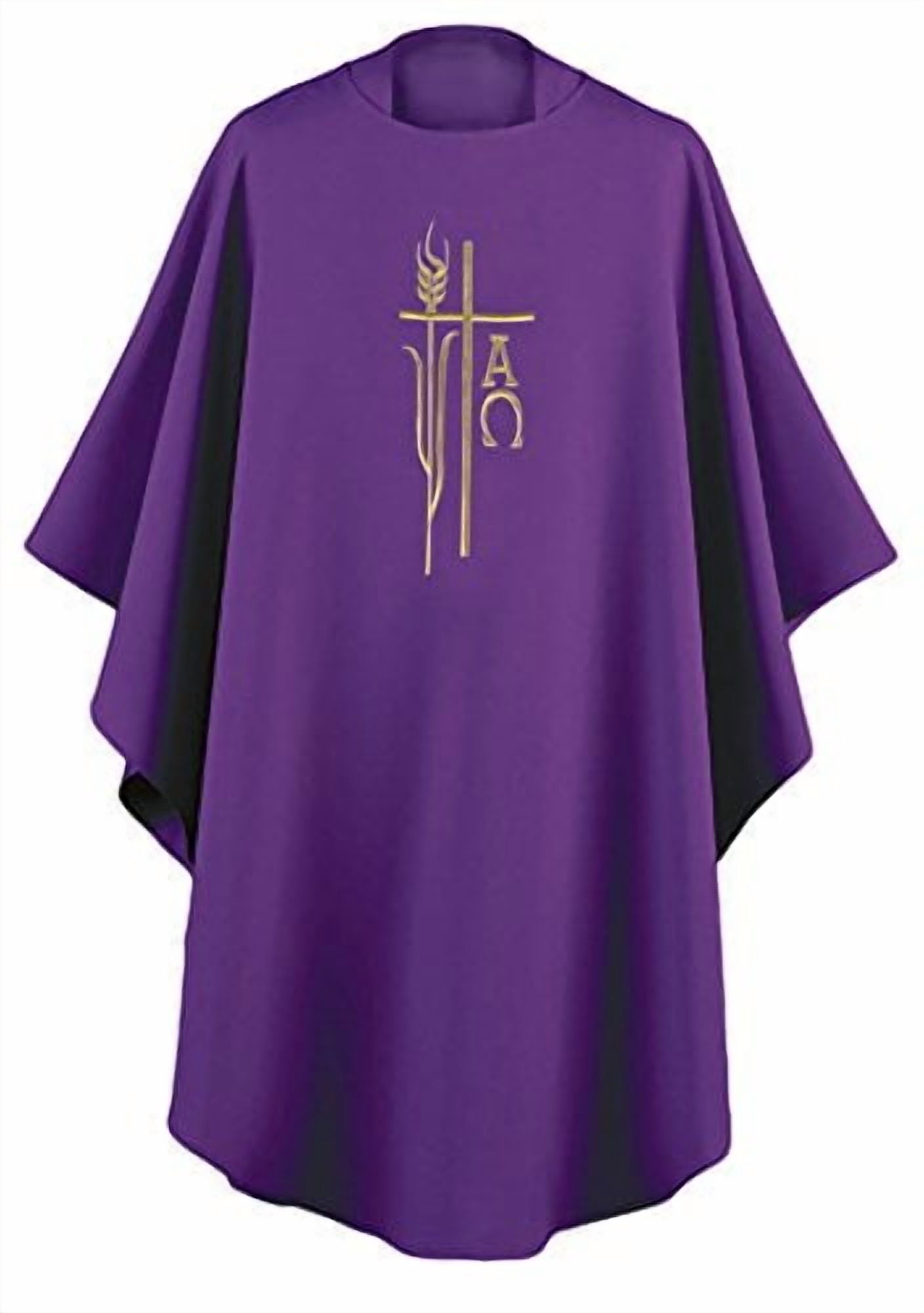 Alpha Omega Dalmatic (Purple) - Walmart.com