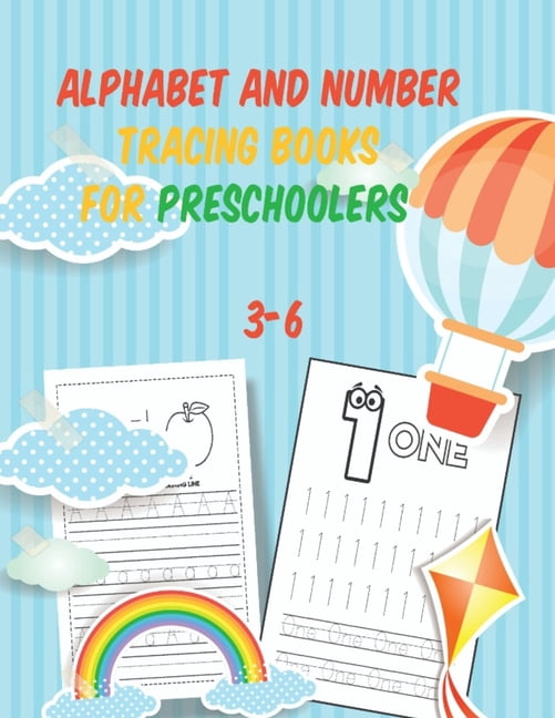 alphabet and number tracing books for preschoolers 3-6: Tracing ...