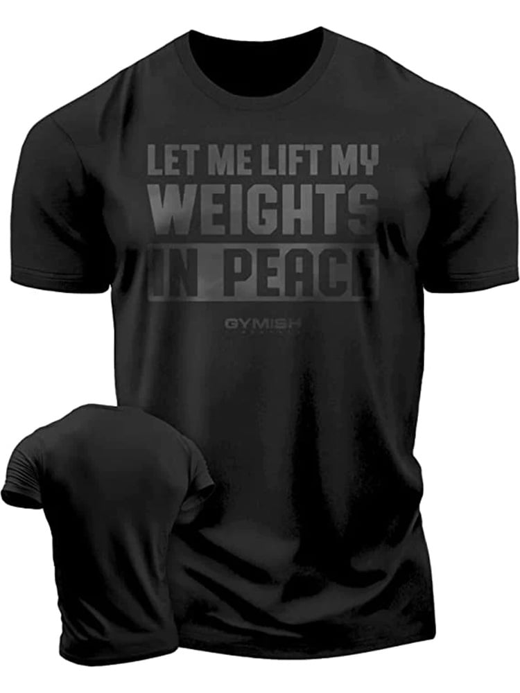 alpinario Men's Skull Lift Heavy Gym T-Shirt, Motivational Graphic Tee ...