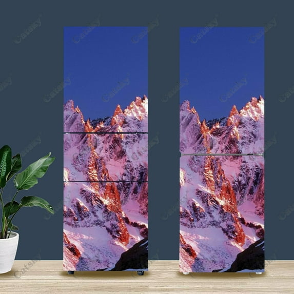 alpine landscape Refrigerator Stickers Home r Kitchen Murals DIY Wall ...
